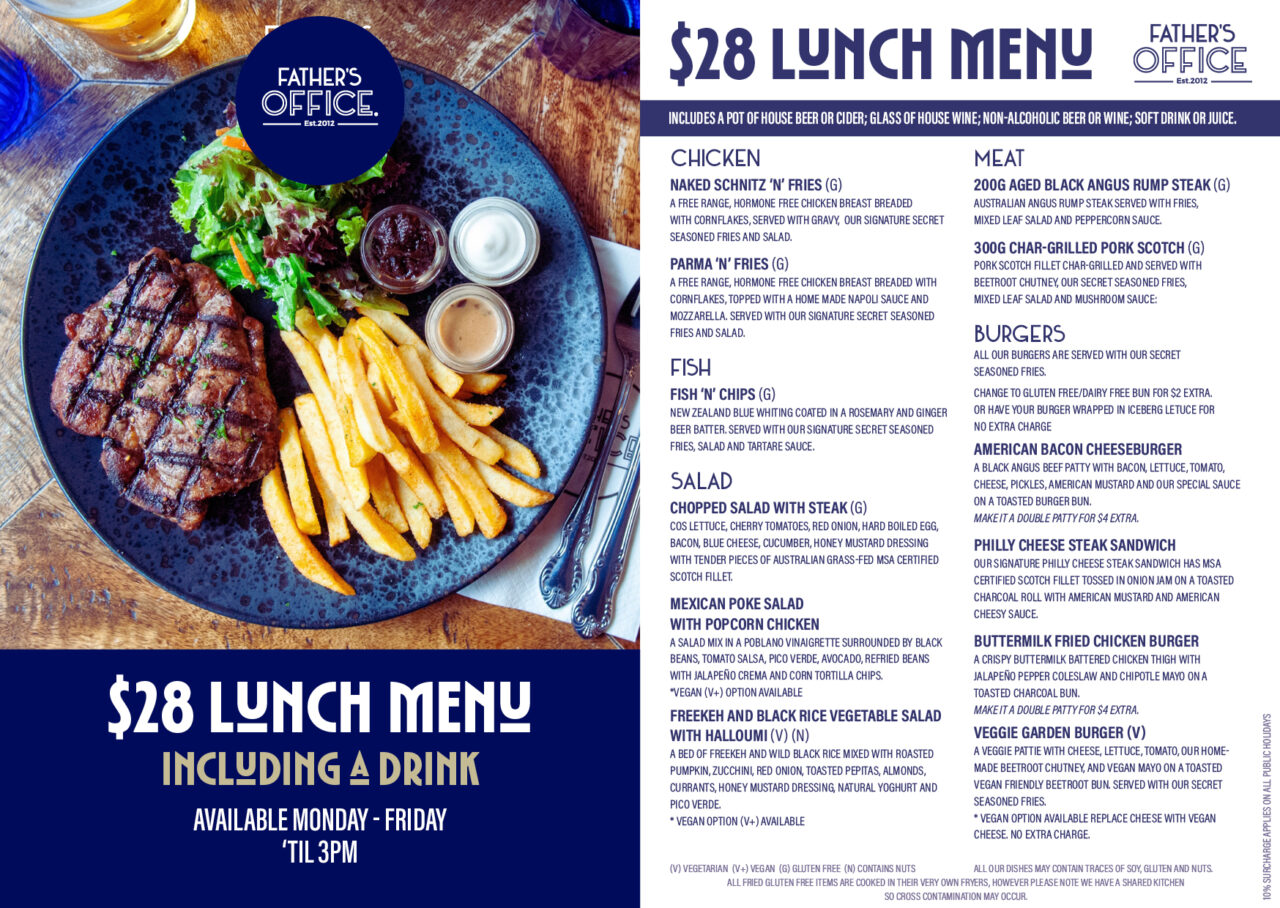 $28 LUNCH MENU | Now at 2 locations! Little Lonsdale St & Flinders Lane ...